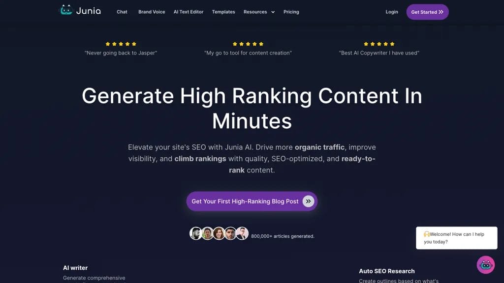 Junia.ai Full Review & Comparisons | Nextool.ai Junia.ai Full Review & Comparisons | Nextool.ai